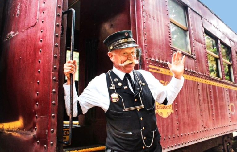 Take A Vintage Train To A Secret Bar In California’s Redwood Forest